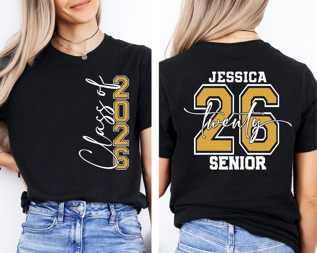 Personalized Senior 2026 Shirt, Class of 26 Shirt,graduation 2026 Shirt ...