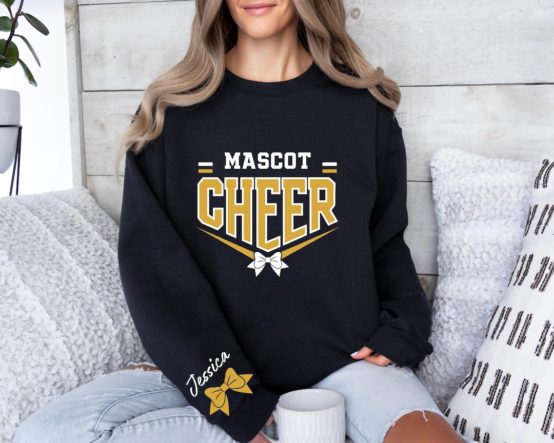 Custom Cheer Sweatshirt, Cheer Sweater, Personalized Cheer Team Name ...