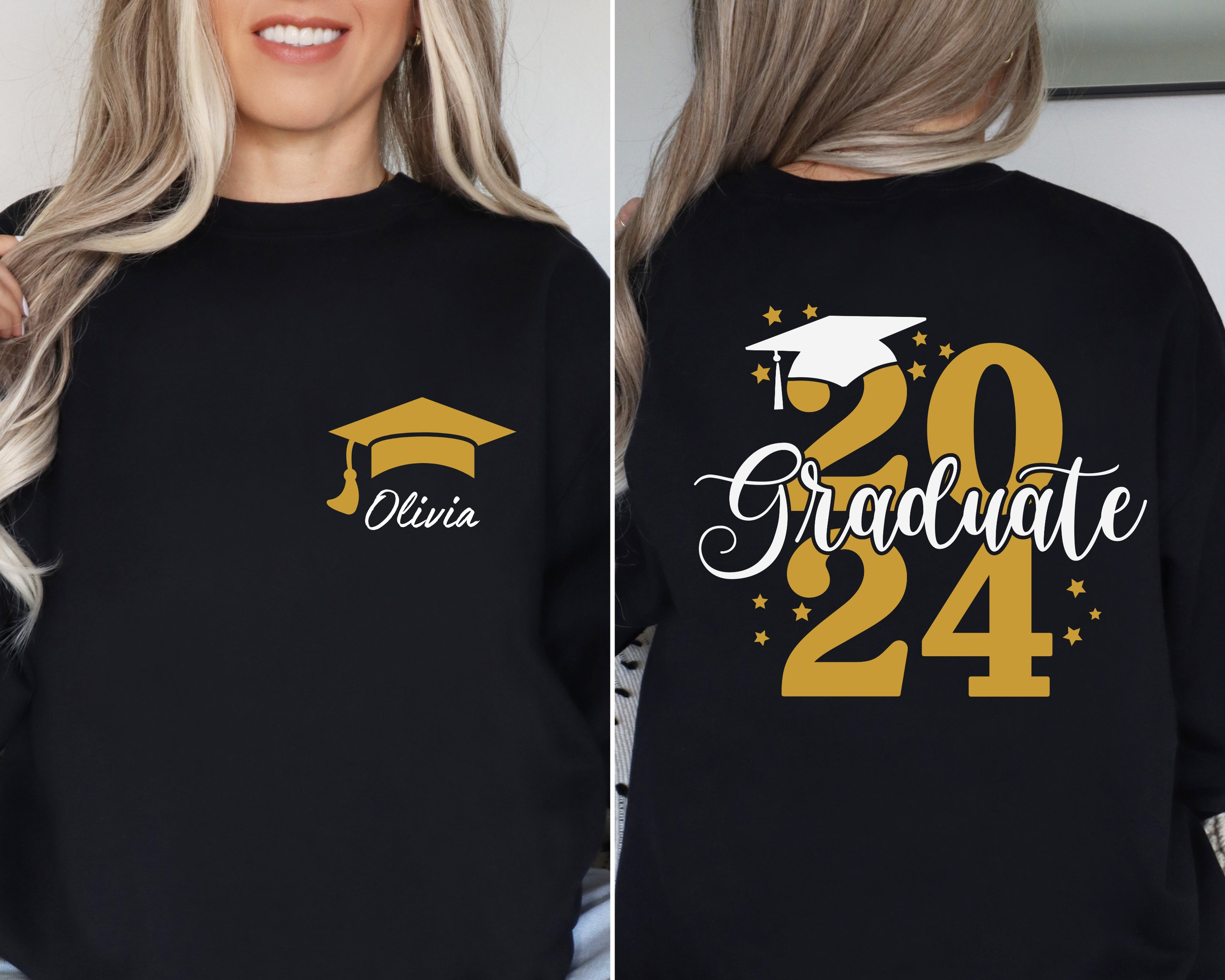 Custom Class of 2024 Graduation Sweatshirt,personalized Graduation ...