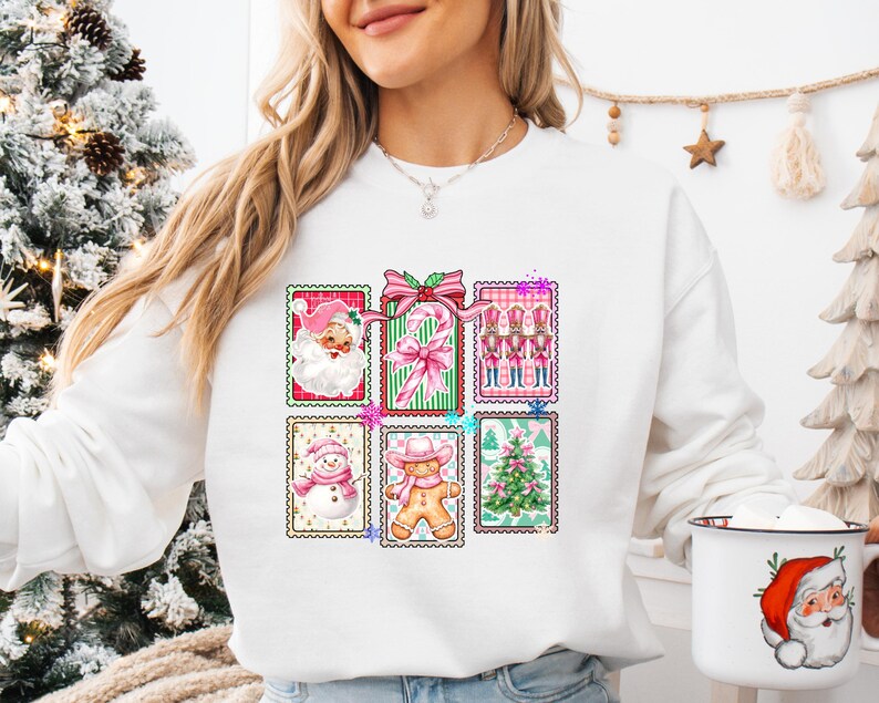 Christmas Girls Sweatshirt, Girls Christmas Sweater, Christmas Tree ...