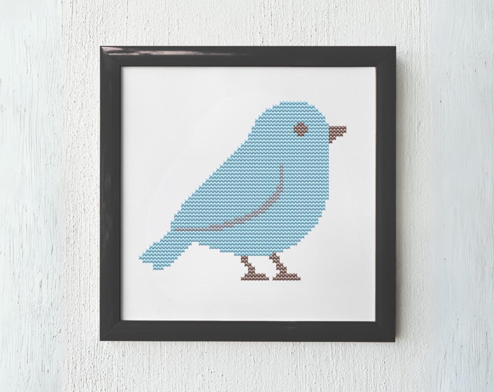 Bluebird Cross Stitch Pattern: Easy Beginner Embroidery (PDF Download ...