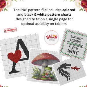 Love Letter T Cross Stitch Pattern: Heart Alphabet (PDF Download) - Etsy