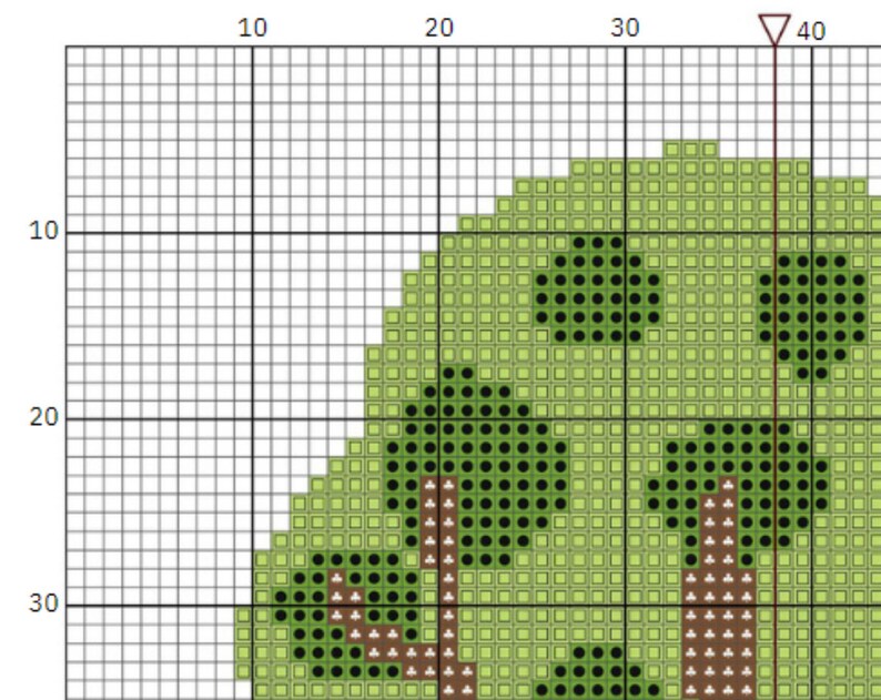 Tall Tree Cross Stitch Pattern PDF Modern Cross Stitch Easy Cross ...