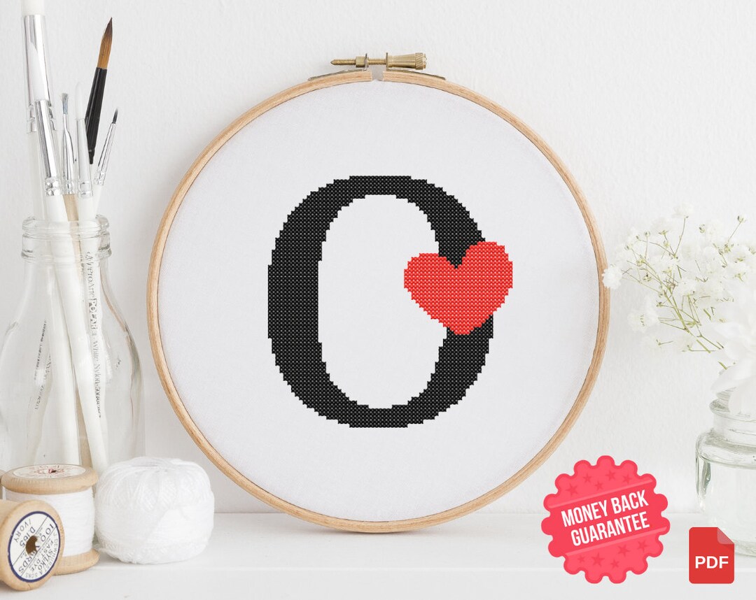 Magical Love Letter O Cross Stitch Pattern - PDF Download Enchanting ...