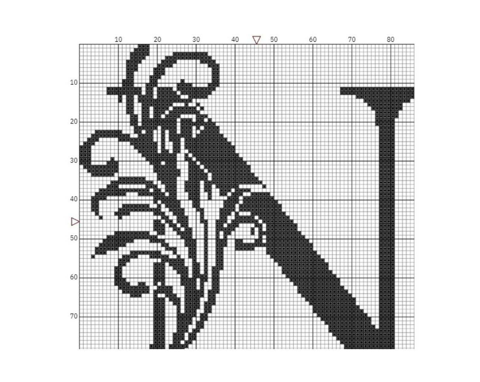 Floral Letter N Cross Stitch Pattern Elegant Floral Monogram n Cross ...