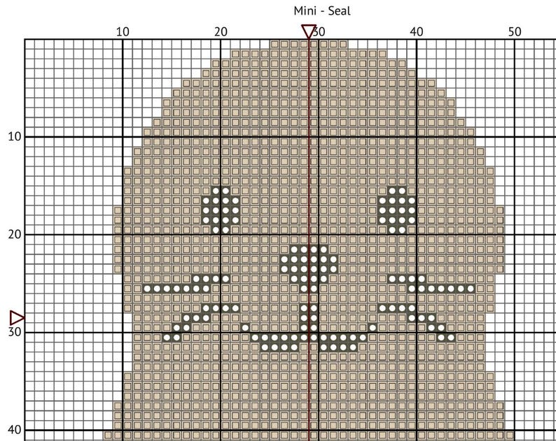 Mini Seal Cross Stitch PDF Pattern – Adorable Ocean Animal Embroidery ...