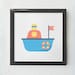 Boat Cross Stitch Pattern Vehicle Cross Stitch Sea Xstitch Pattern Easy ...