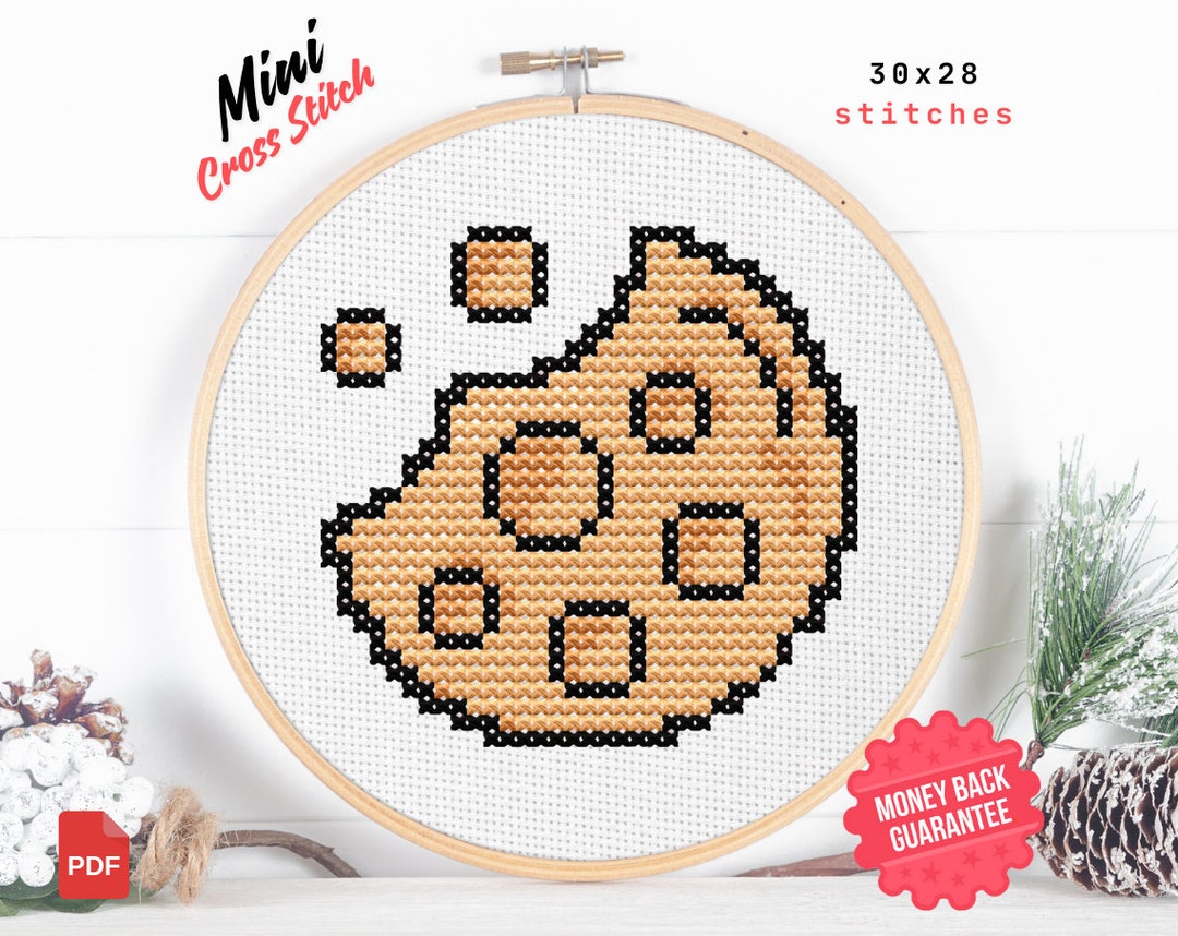 Mini Cookie Cross Stitch Pattern Instant Download PDF - Etsy