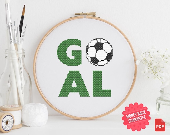 Football Cross Stitch Pattern (male and Female), Sport Cross Stitch ...