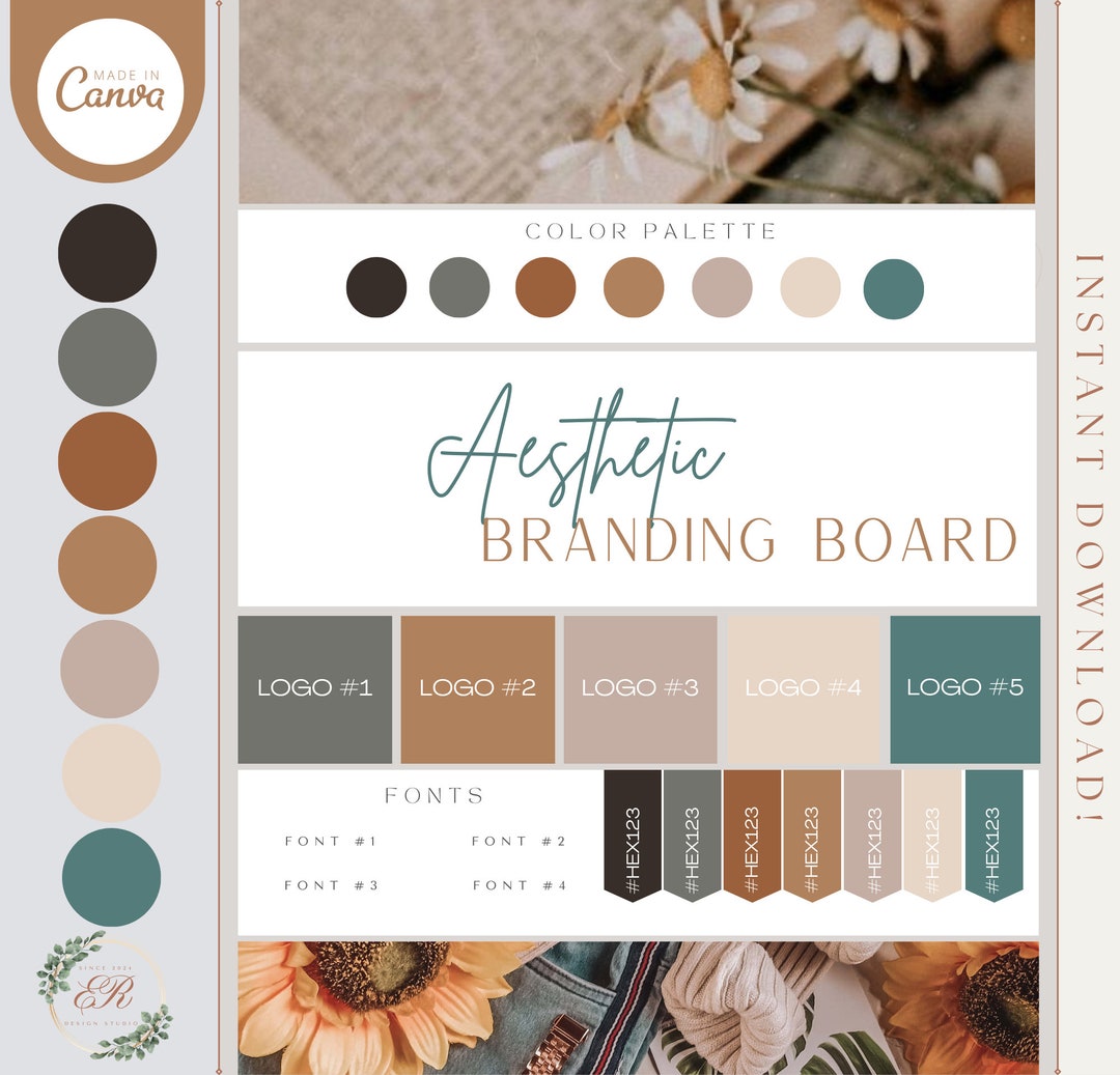 Aesthetic Color and Branding Palette - Etsy