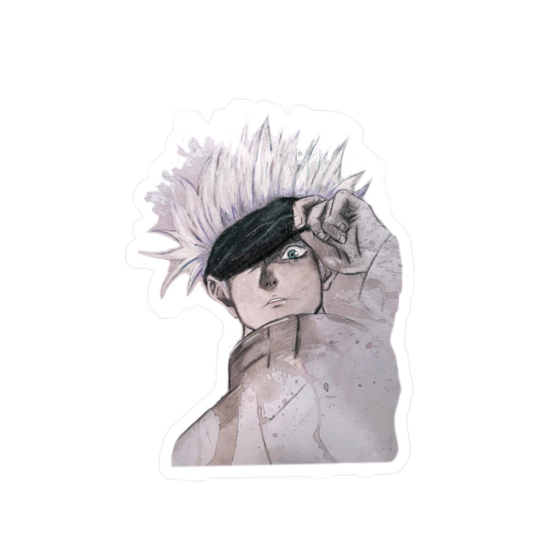 Gojo Fan Art Drawing Sticker - Etsy