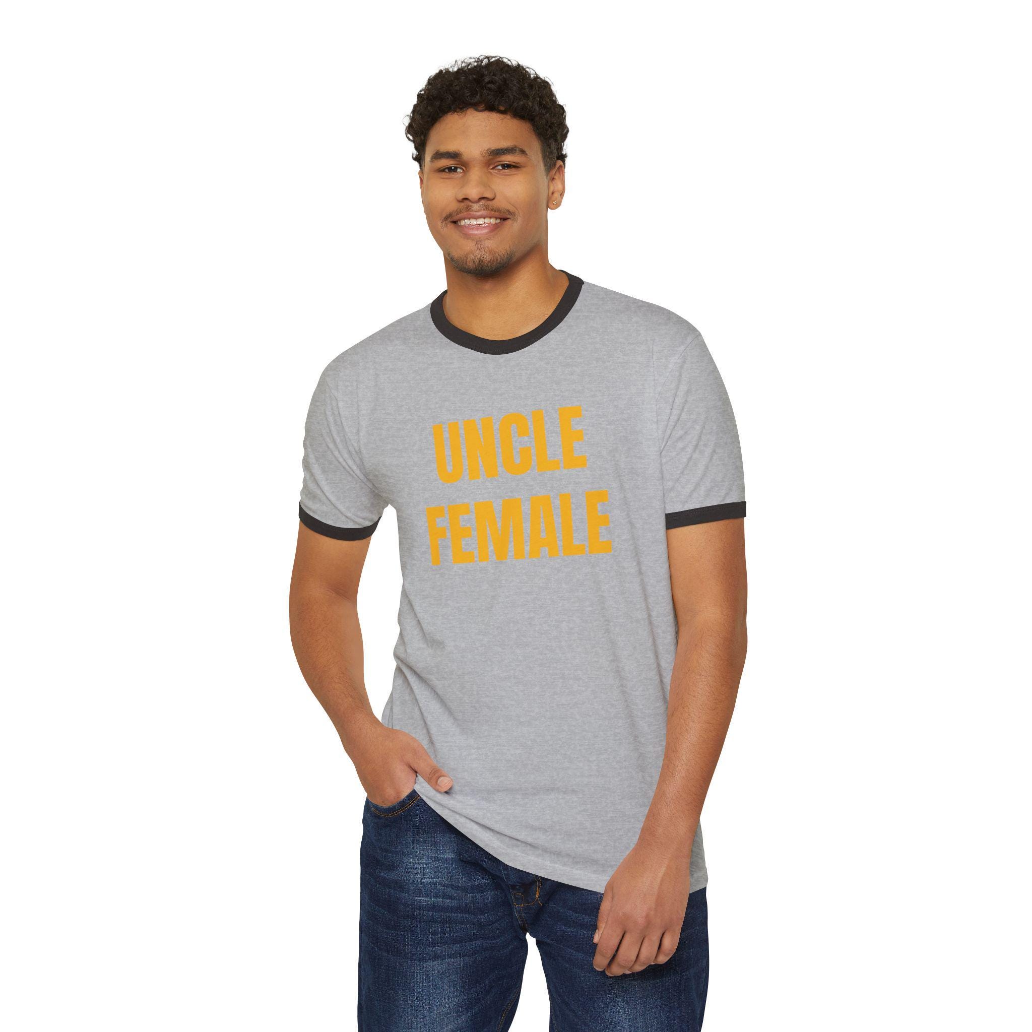 UNCLE FEMALE. Penny Tee.unisex Cotton Ringer T-shirt - Etsy