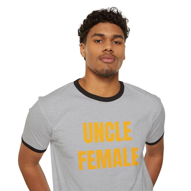 UNCLE FEMALE. Penny Tee.unisex Cotton Ringer T-shirt - Etsy