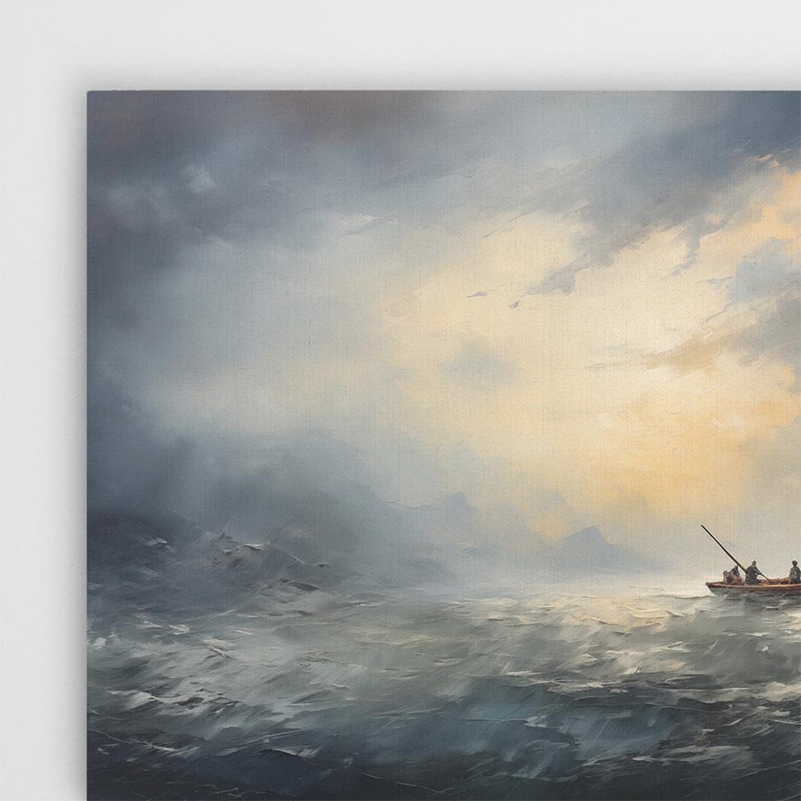 Jesus Calming the Storm Canvas Print – Premium Biblical Artwork ...