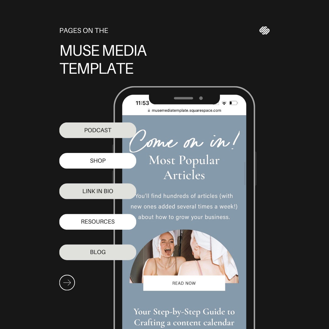 Colorful Squarespace Template, Squarespace Landing Page, Squarespace ...