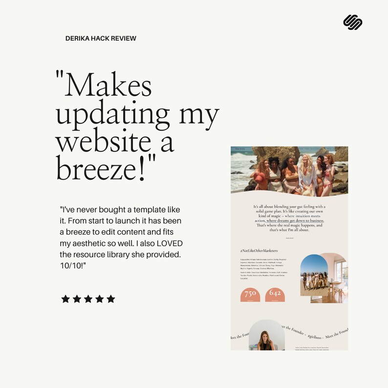 Colorful Squarespace Template, Squarespace Landing Page, Squarespace ...