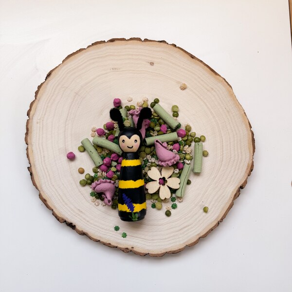Bee Peg Doll - Etsy