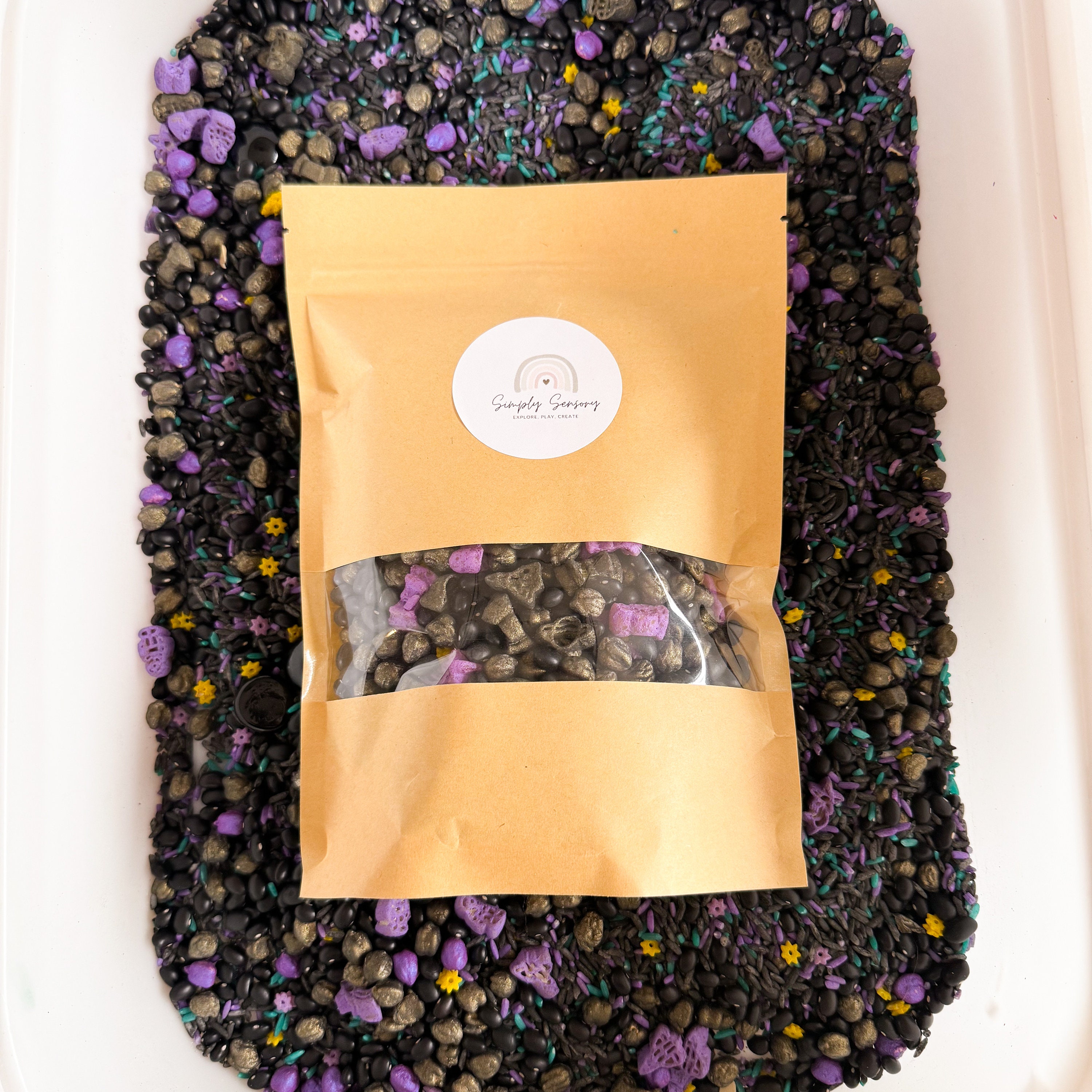 Outer Space Sensory Bin Filler Galaxy Pasta Sensory Bin Filler ...