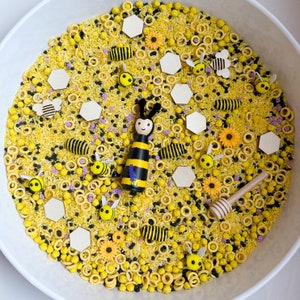 Buzzing Bees Sensory Bin Filler | Honeybee Sensory Bin Filler | Bee ...