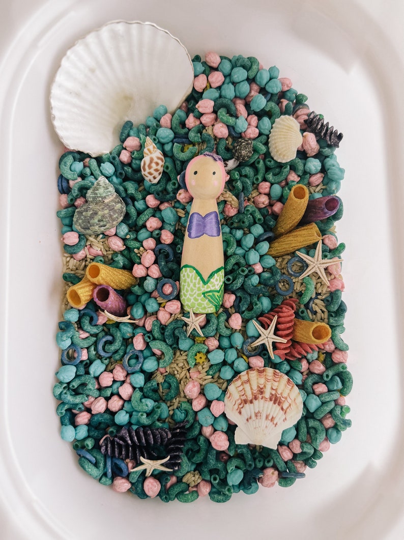 Mermaid Sensory Bin Under the Sea Sensory Bin Childrens Gift Ocean Toys ...