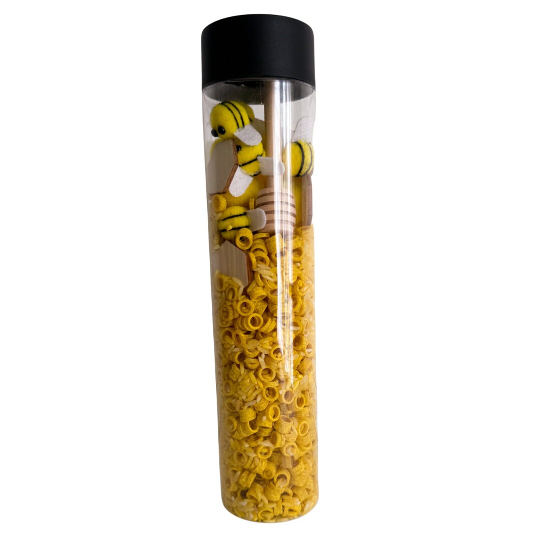 Bumble Bee Pour and Play Bottle | Sensory Bottle | Pour and Play Bottle ...