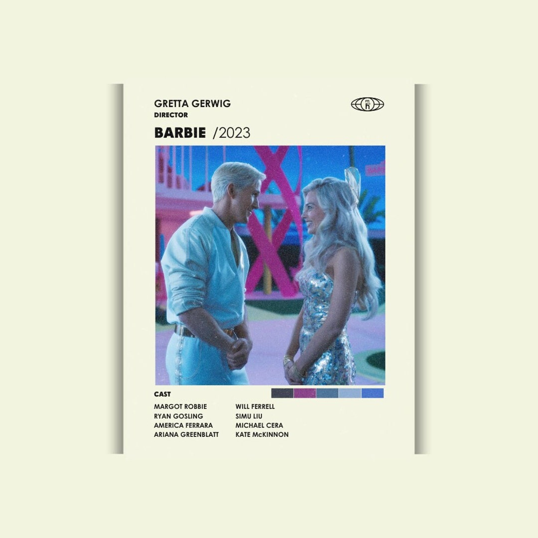 Barbie and Ken - Barbie 2023 Movie Poster - Mid-century Minimalist ...