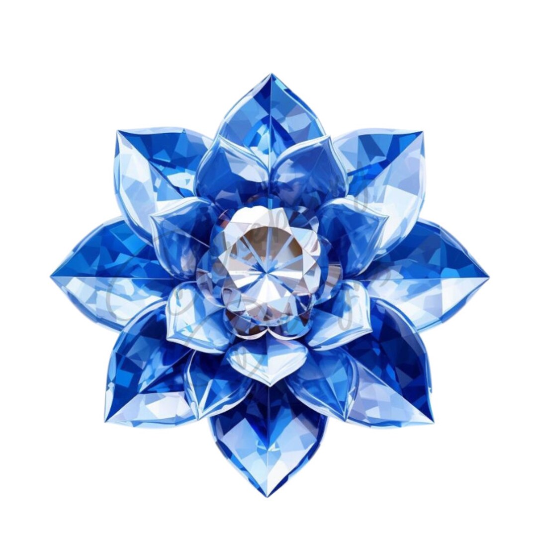 September Birthstone Sticker, Sapphire, Translucent Sticker, Sapphire ...