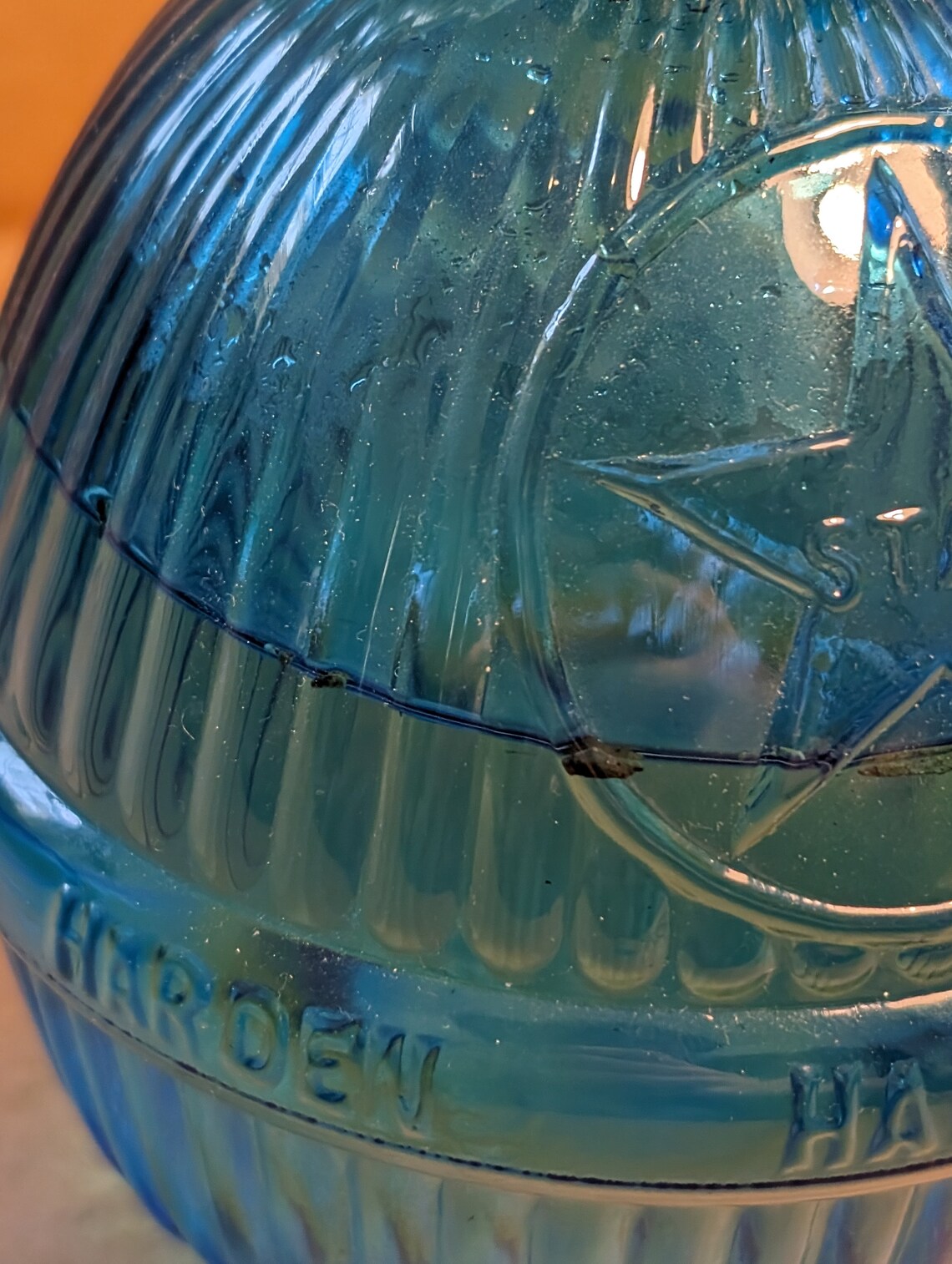 Harden Star Hand Glass Fire Grenade Fire Extinguisher, Antique Glass Cobalt Blue, Still Sealed ...