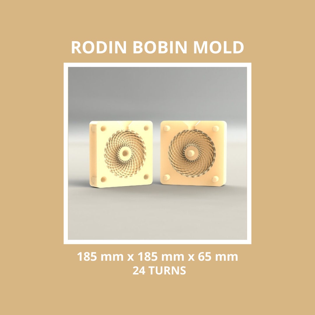 Rodin Bobin Mold for 3D Printing Digital Model Wire Winding Jig STL ...