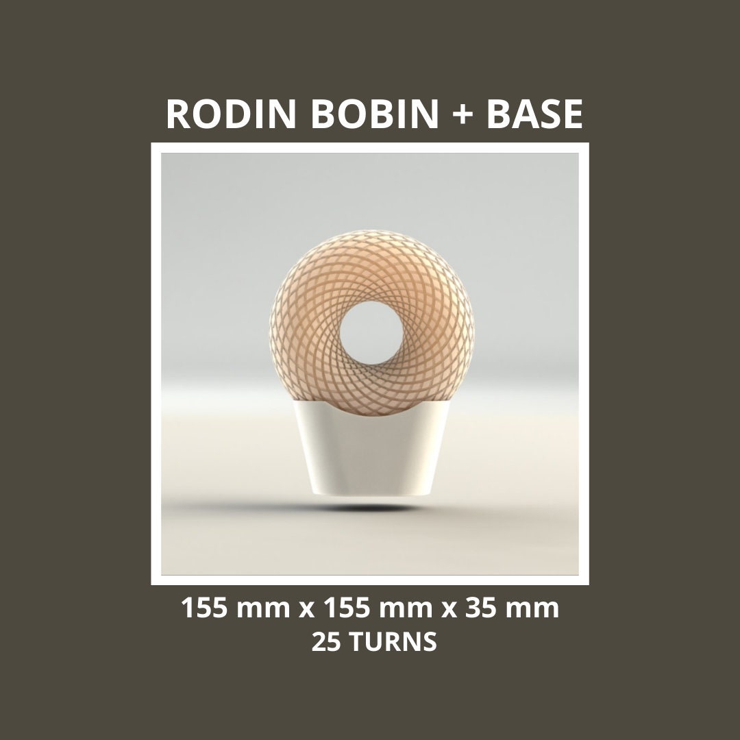 Rodin Bobin Digital File 3D Printing File Rodin Bobin 3D Printing File ...