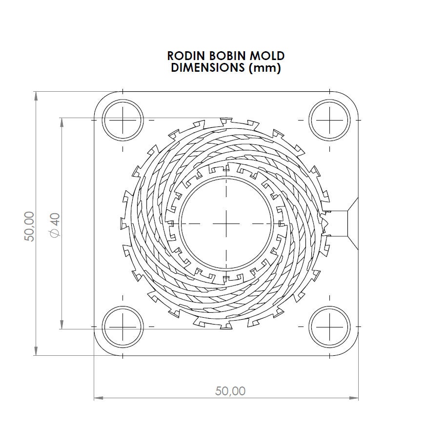 Rodin Coil Mold Digital File for Jewelry and Pendants Resin Mold STL ...