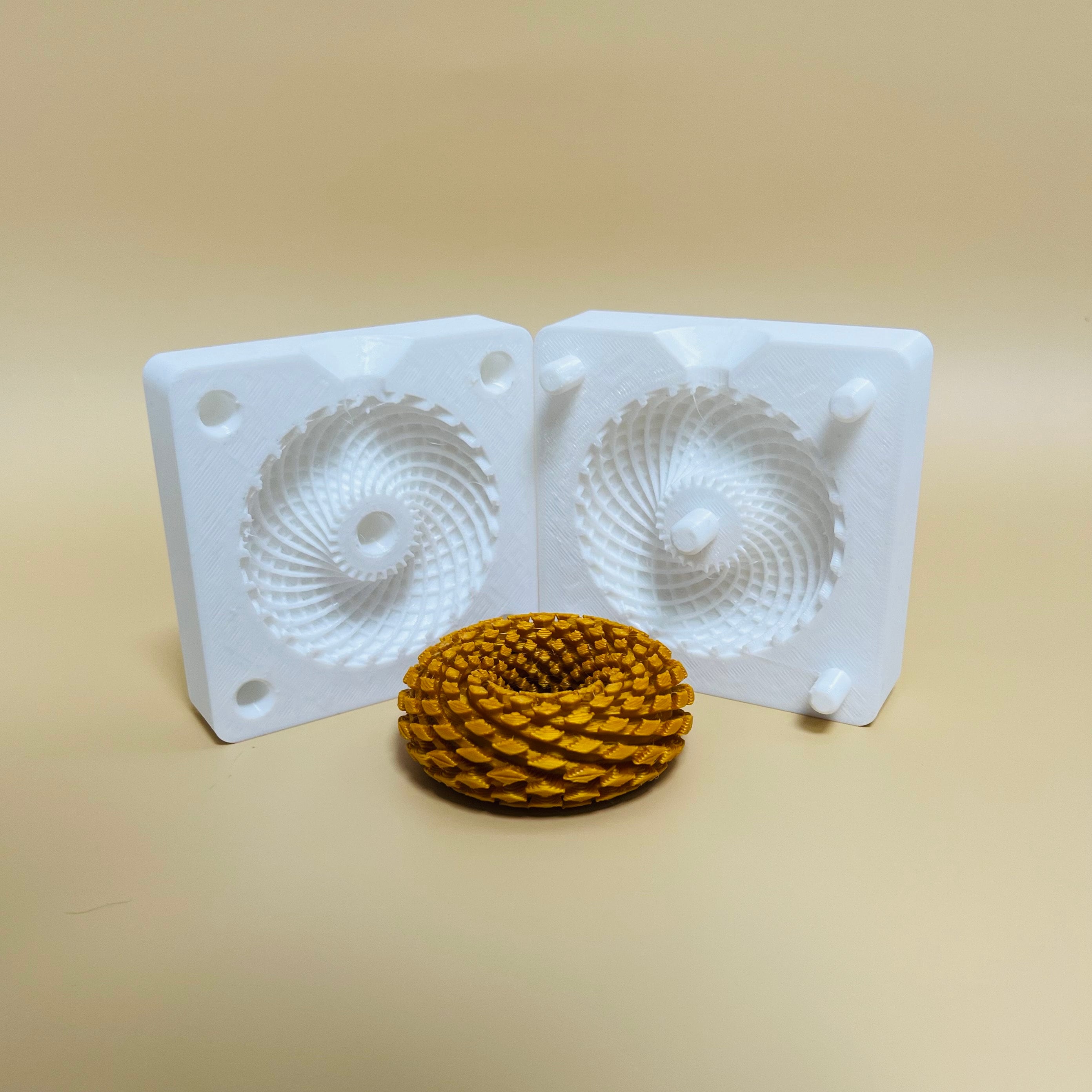 Customizable Rodin Coil Mold Toroidal Field Generator Silicone Template ...