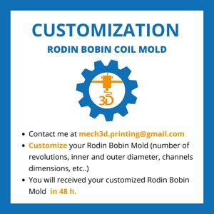 Silicone Template Rodin Coil STL File 3D Print Rodina Coil Mold Resin ...