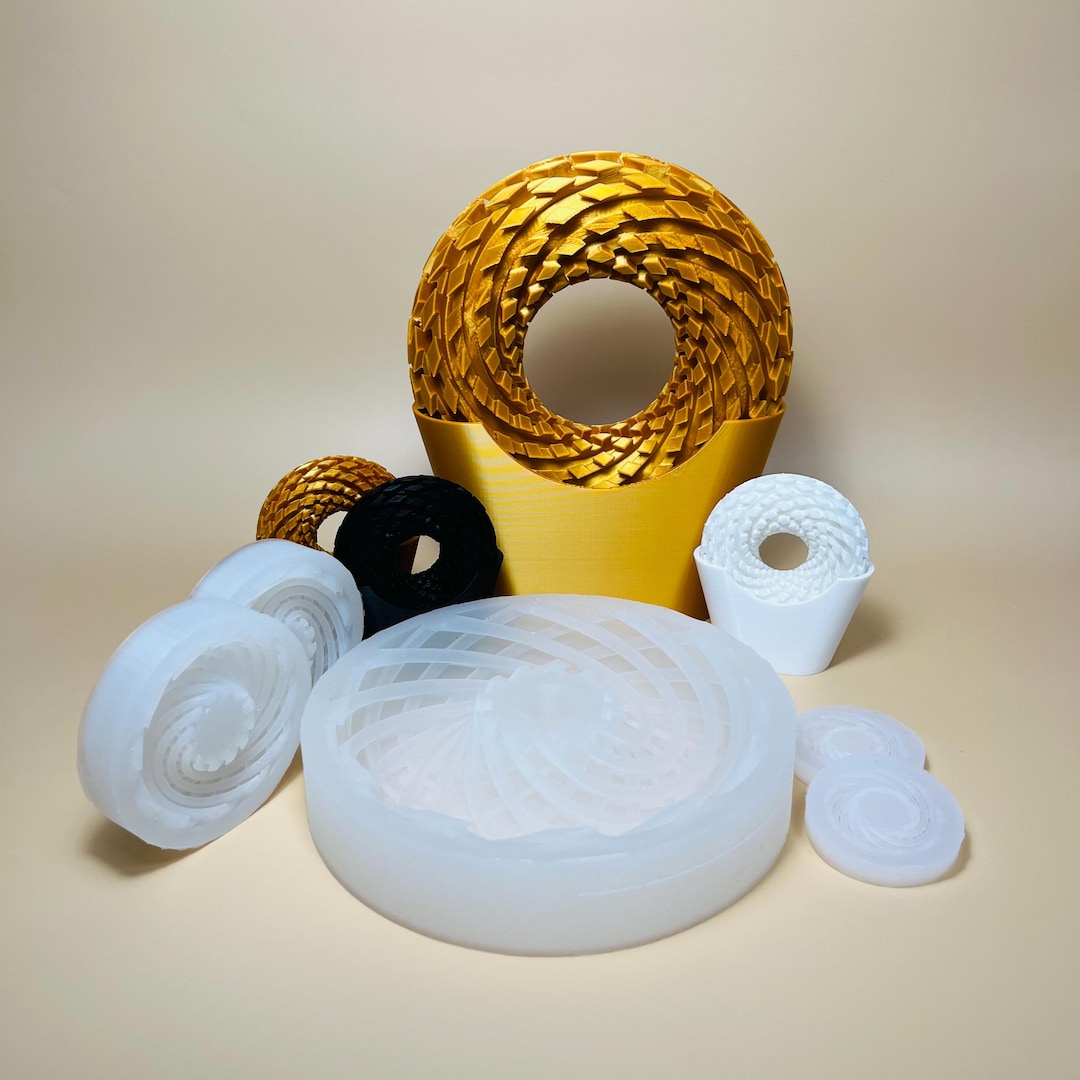 Phi Torus Channel Silicone Mold for Rodin Coil Wrapping Sequence 369 ...