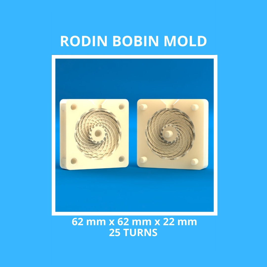 Rodin Bobin Mold Digital Model STL Digital Jig Mold Generation for ...