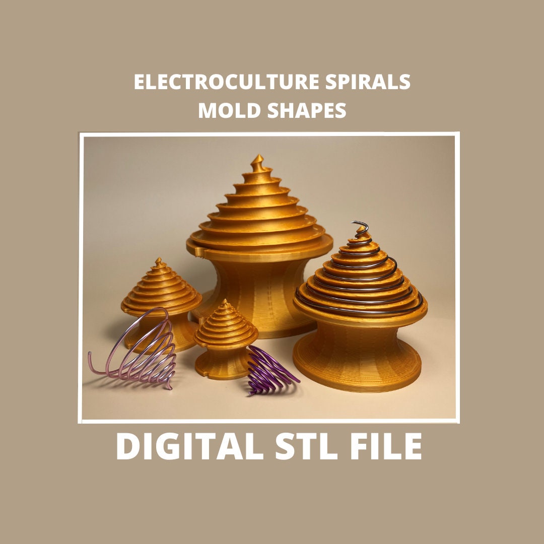 Fibonacci Digital File Printing Wire Conical Spiral Electroculture ...