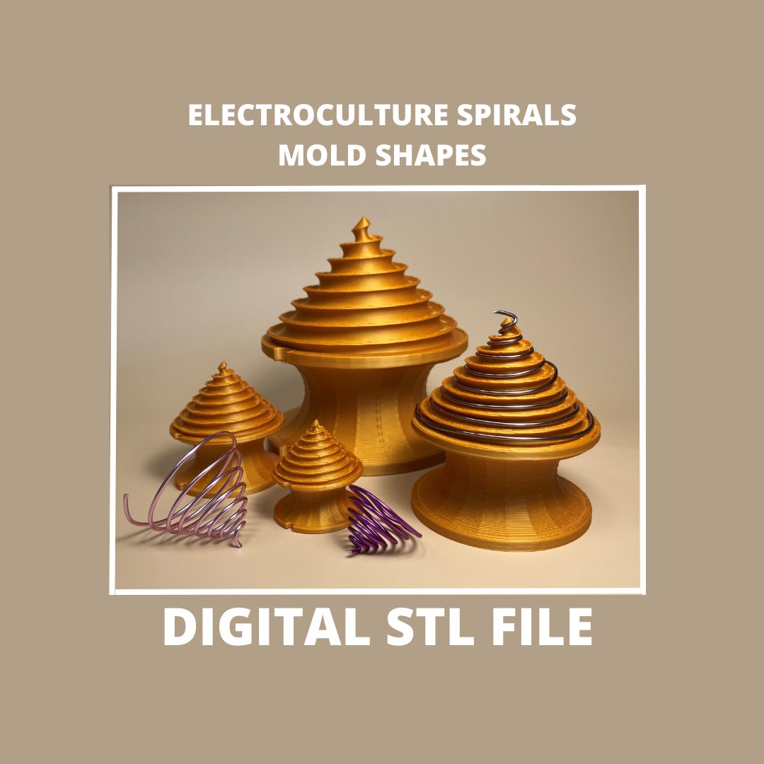 Fibonacci Digital File Printing Wire Conical Spiral Electroculture ...