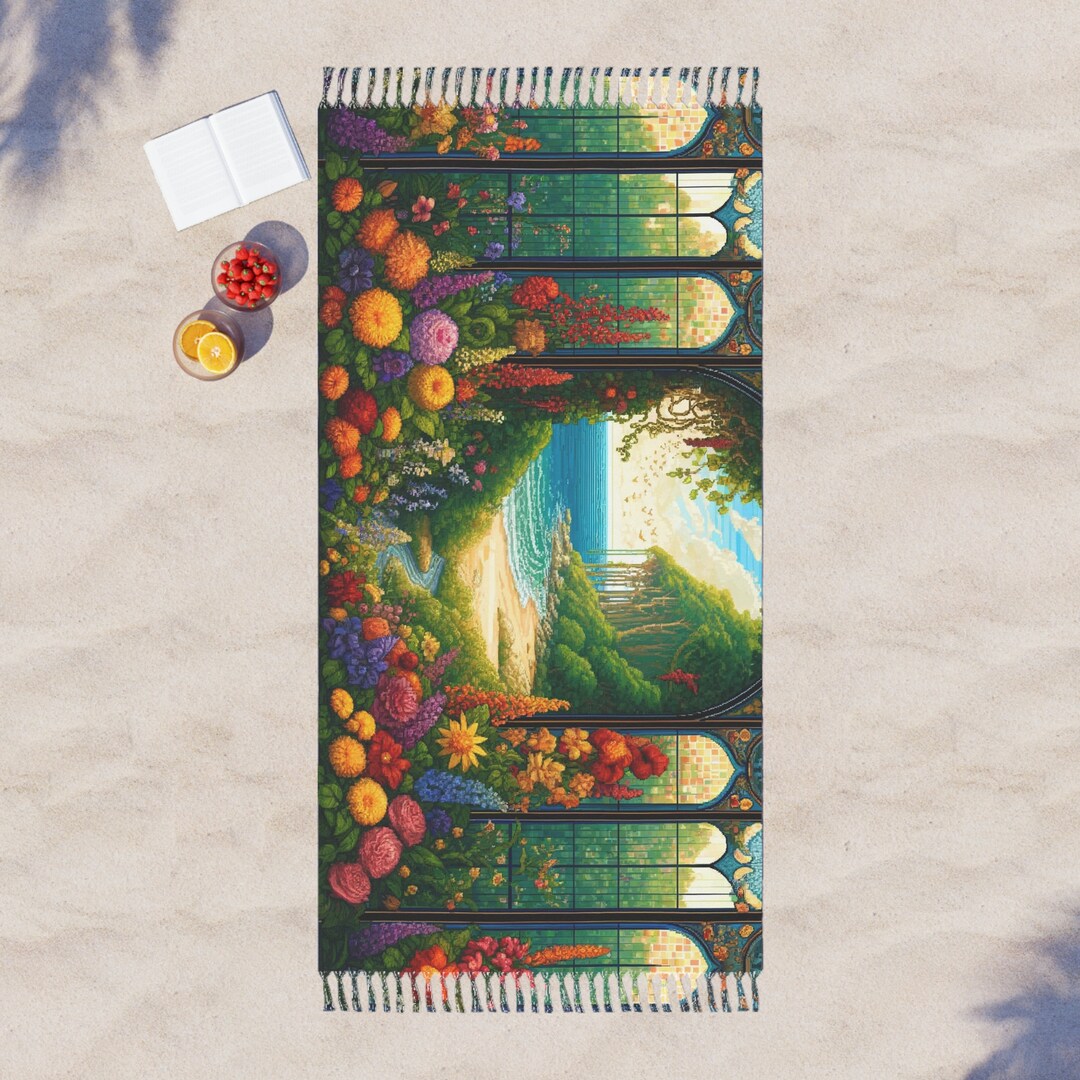 Tropical Island Themed -boho Beach Cloth- - Etsy