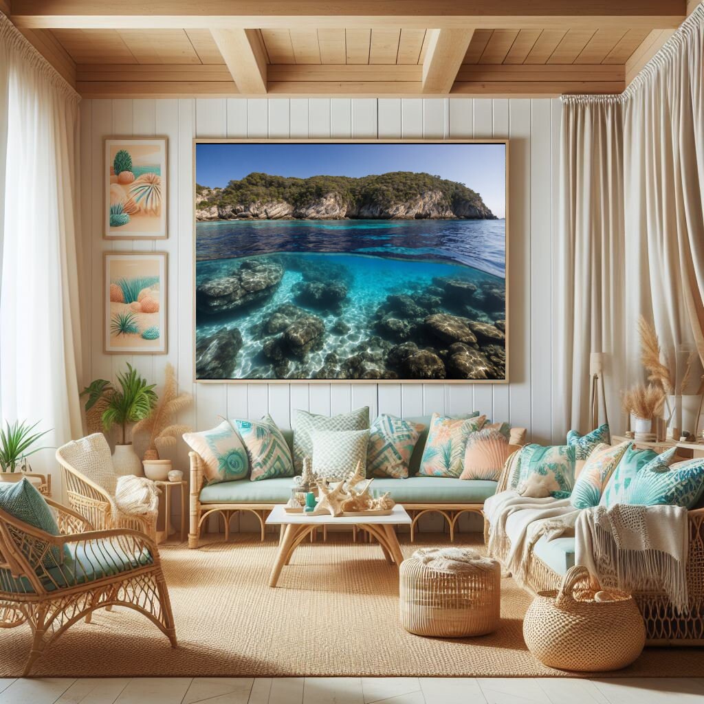 Serene Ocean Underwater Scene Digital Print Download - Etsy