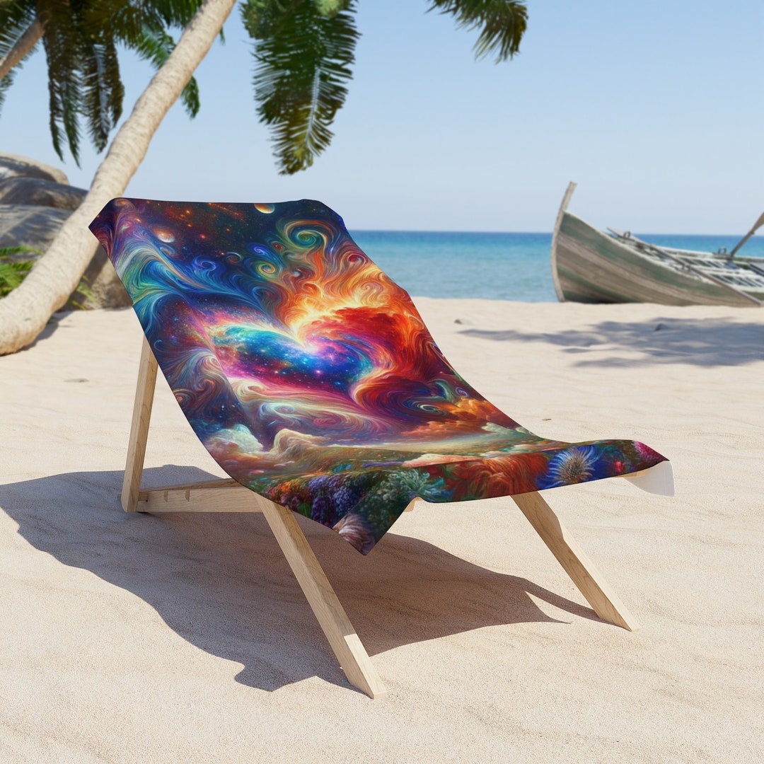 Heart of the Cosmos: A Morris Garden Celestial Beach Towel - Etsy