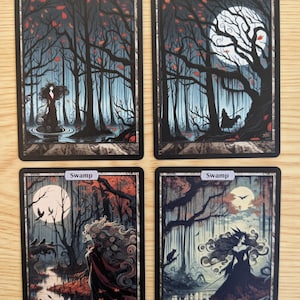 10 Vampire Swamps (custom Full Art Basic Lands for Magic the Gathering ...