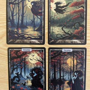 10 Vampire Swamps (custom Full Art Basic Lands for Magic the Gathering ...