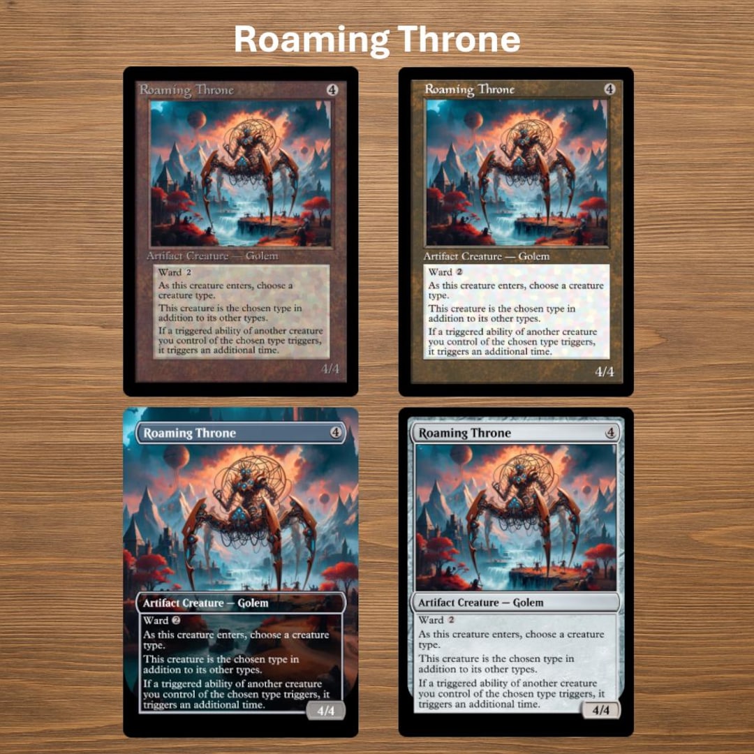 Roaming Throne Custom Playtest Card for Magic the Gathering (borderless ...