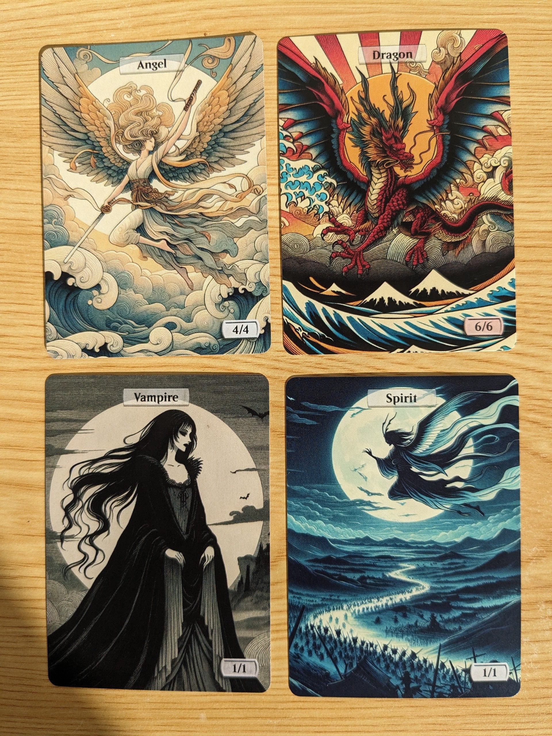 Token Set for Magic the Gathering (40 Tokens on 20 Double Sided Cards ...