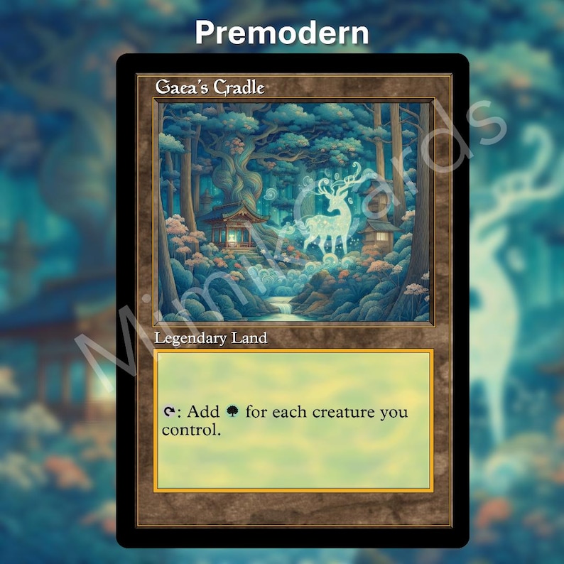 Gaea's Cradle Custom Playtest Card for Magic the Gathering (borderless ...