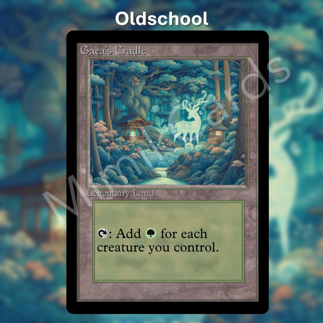 Gaea's Cradle Custom Playtest Card for Magic the Gathering (borderless ...