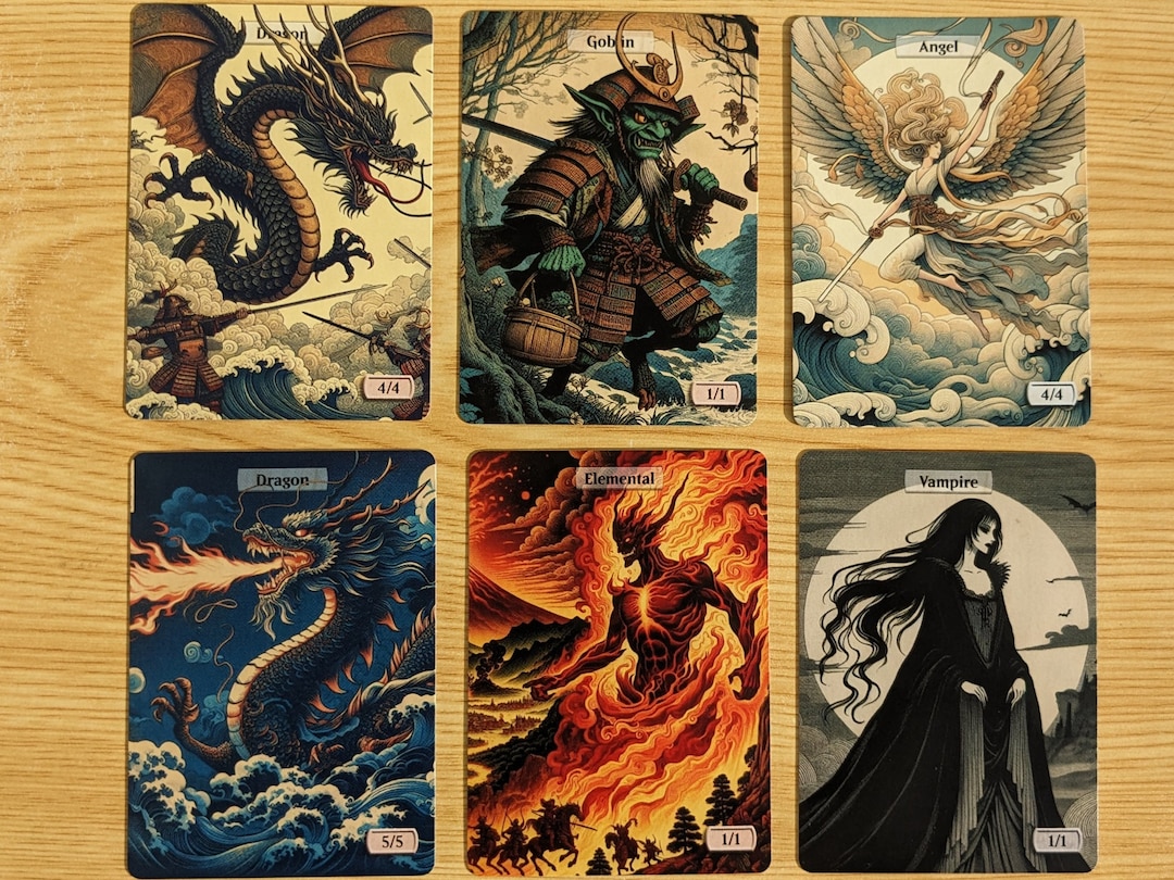 Token Set for Magic the Gathering (40 Tokens on 20 Double Sided Cards ...