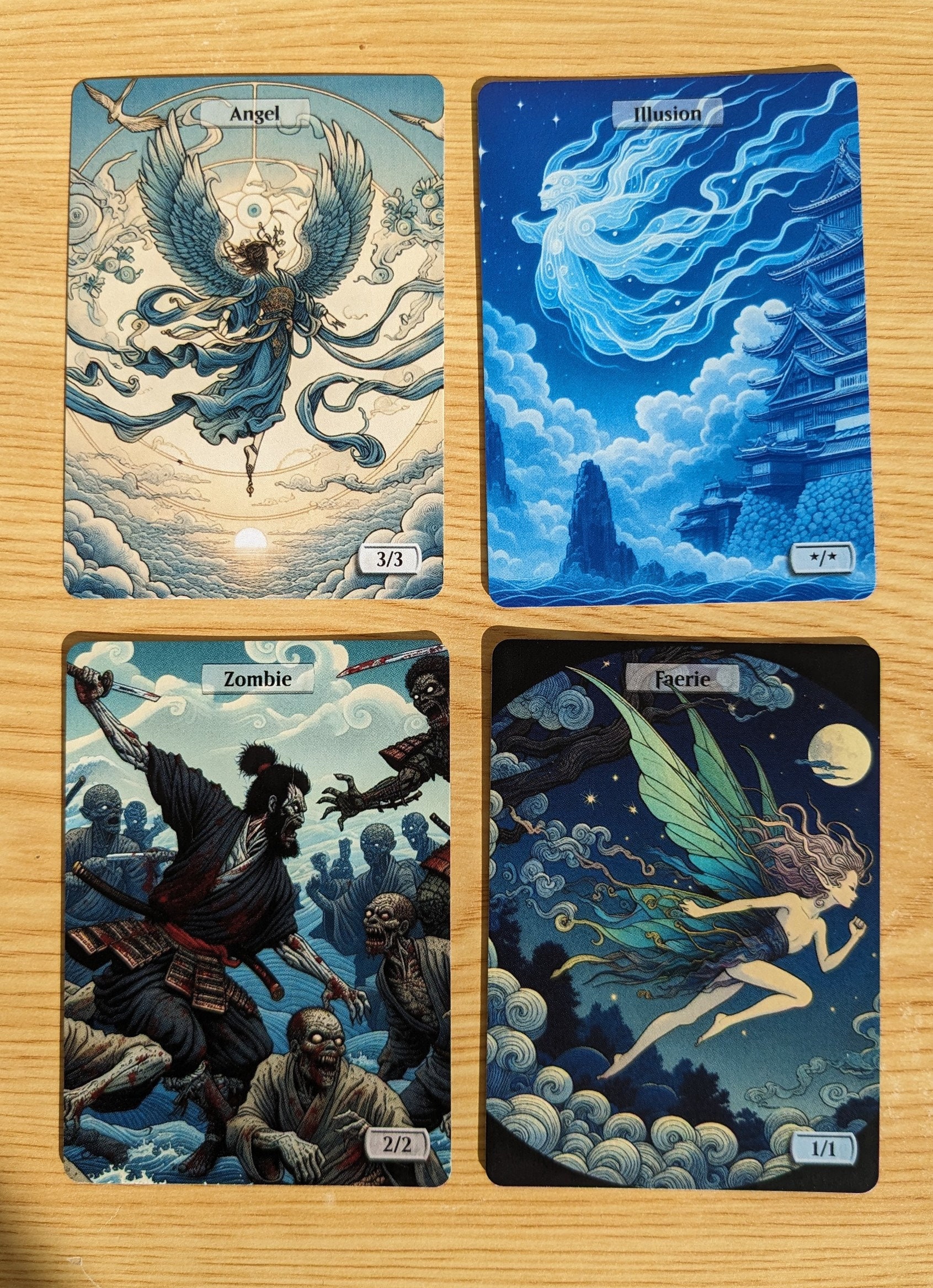 Token Set for Magic the Gathering (40 Tokens on 20 Double Sided Cards ...