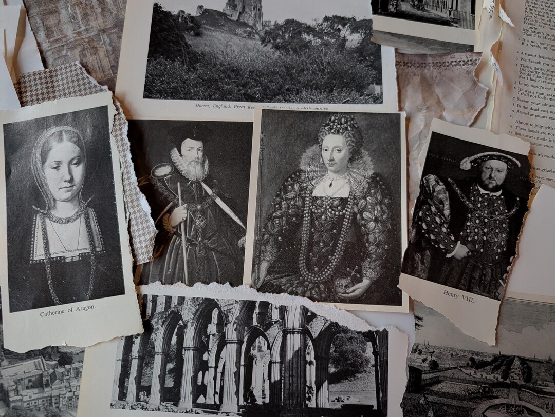 Tudor Royalty Ephemera Kit | Henry VIII, Elizabeth I, British History ...