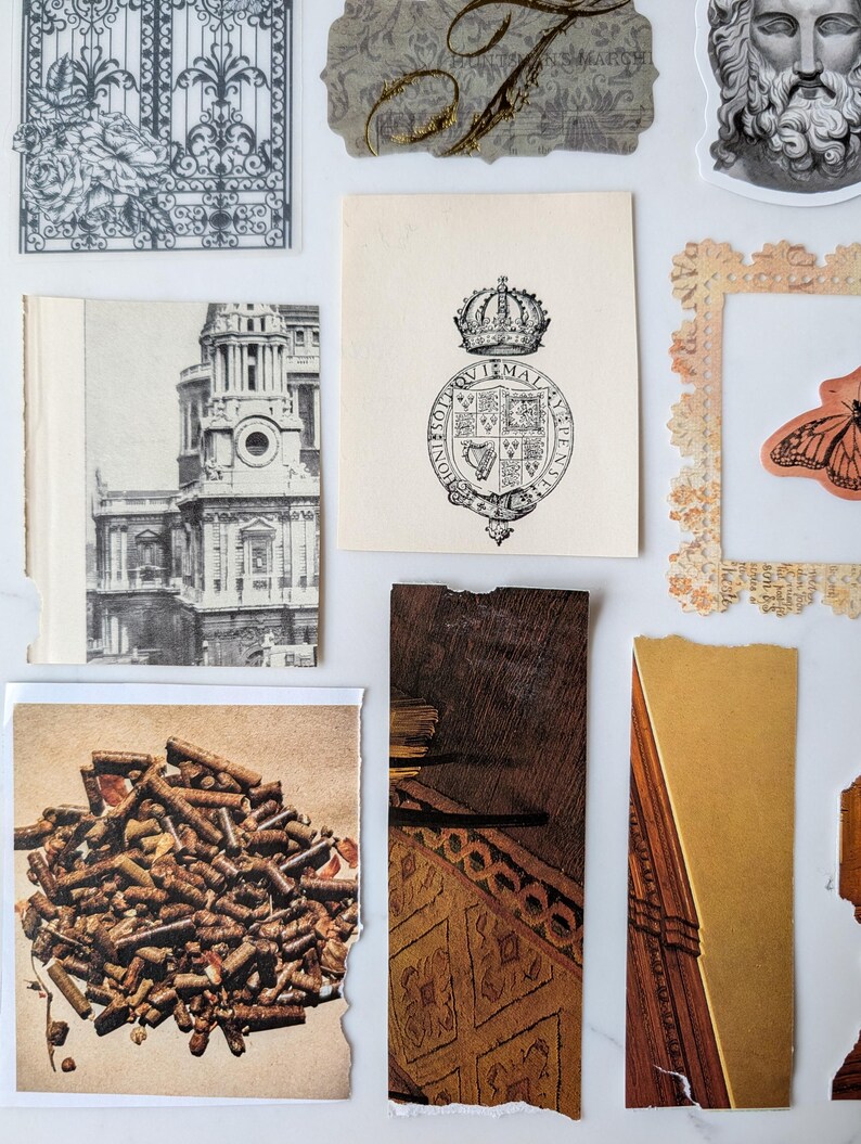 Gothic Dark Academia Ephemera Kit | Occult, Medieval Art, Vintage Pages ...
